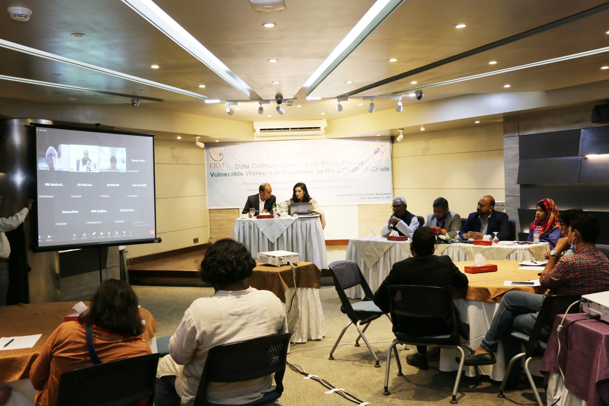 ERM Japan organized a workshop on November 8, 2021, at BRAC Center ...